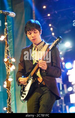 Ryan Ross of Panic at the Disco perform at the Staples Center in Los ...
