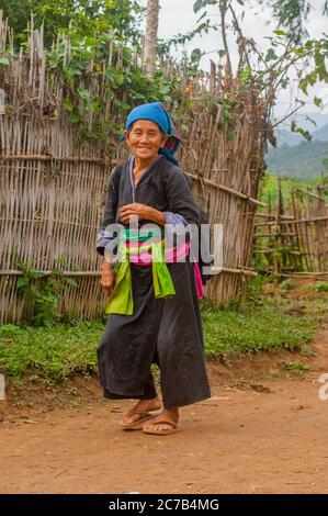 Hmong village, Hmong, Hmong people, near Phonsavan, Xieng Khoungang ...