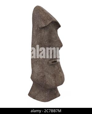 Moia Statue Isolated Stock Photo - Alamy