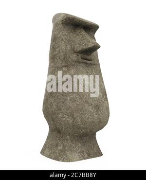 Moia Statue Isolated Stock Photo - Alamy