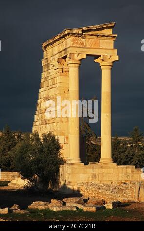 Sanctuary of Apollon Hylatis. Temple of Apollo in Kourion. Cyprus Stock ...