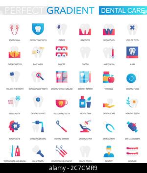 Dental business vector line icons set. Dentistry, Oral, Hygiene, Teeth ...