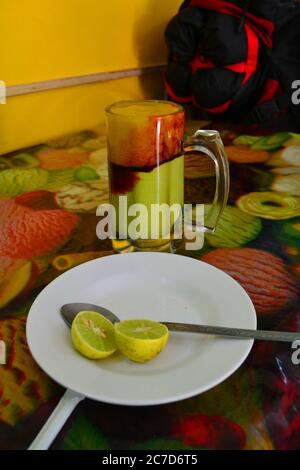 Delicious Ethiopian fruit juice Stock Photo - Alamy