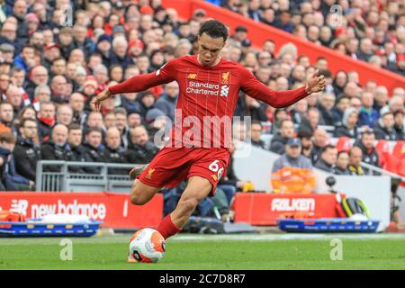 Trent Alexander-Arnold (66) of Liverpool in action during the game ...