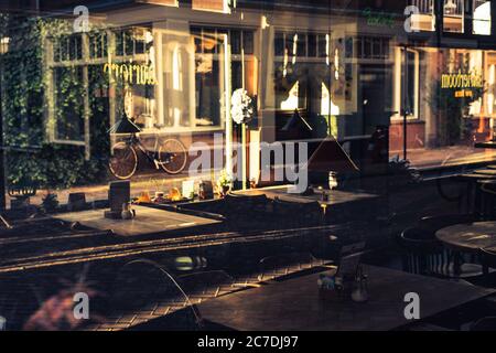 Empty panel outdoor on a beautiful historical building in Singapore ...