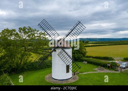 Ashton Windmill in Wedmore UK. This unique 18th century flour mill ...
