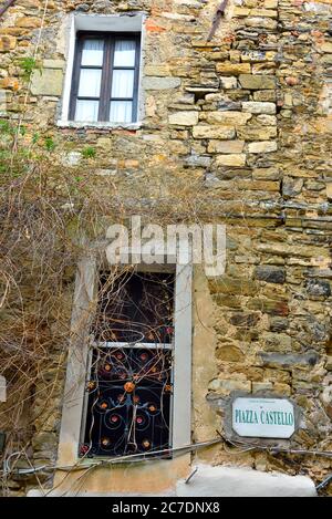 historic houses in the village of Perinaldo Italy Stock Photo - Alamy