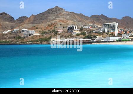 Beautiful beach of Laginha in Mindelo, Sao Vicente Stock Photo - Alamy