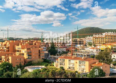 Spain -Andalucia - Fuengirola - Costa del Sol - old town square and ...