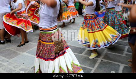 Maracatu dance performance on the treet in Rio de Jameiro Stock Photo ...