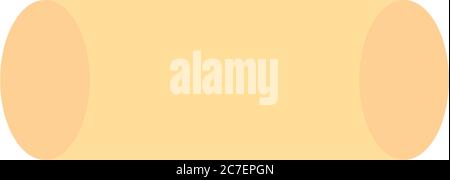 geometric horizontal cylinder shape icon over white background, line ...