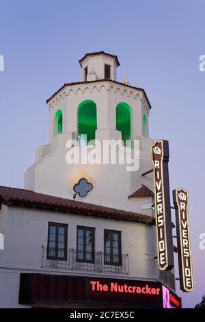 Historic Fox Theater in Riverside City, California, USA, North America ...