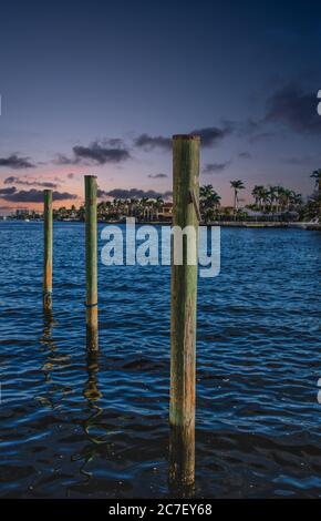 post in water Intracoastal Waterway Jensen Beach Martin County Florida ...