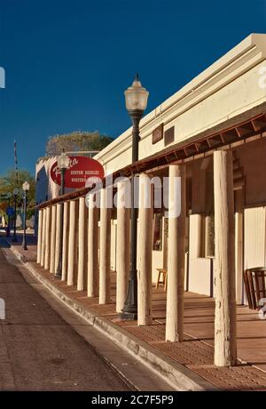 Western merchandise store fronts at Tegner Street in Wickenburg ...