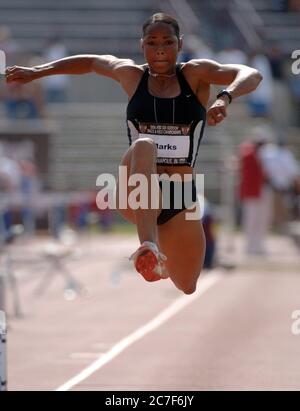 Shani Marks wins the women's triple jump at 44-6 (13.56m) in the USA ...
