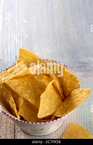 Table full of Tasty Salty Snacks Stock Photo - Alamy