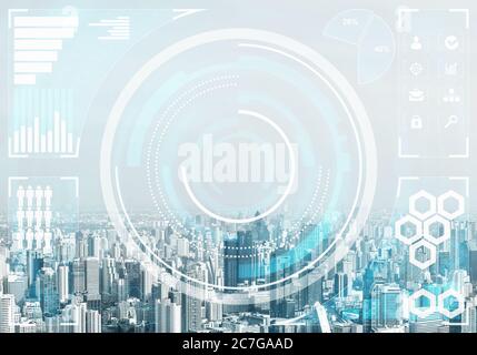 Forex trading business concept with graphics Stock Photo - Alamy