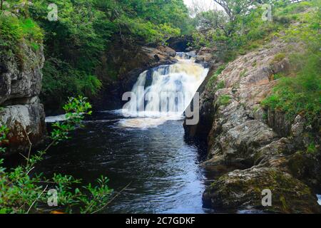Beezley Falls. One of many waterfalls along Ingleton Waterfalls Trail ...