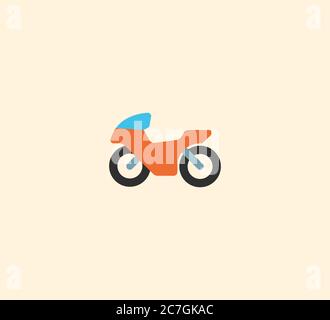red scooter motorcycle vehicle icon vector illustration design Stock ...