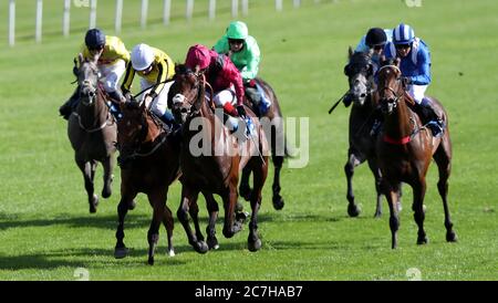 King Ragner ridden by David Egan (front left) wins The Persimmon Homes ...