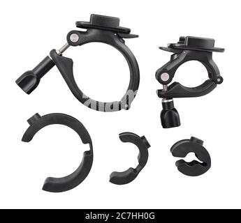 action camera mounts path isolated on white Stock Photo - Alamy