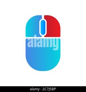 Computer mouse right button click outline icon Stock Vector Image & Art ...