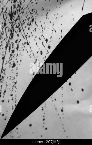 Blood splashed isolated on white background close up Stock Photo - Alamy