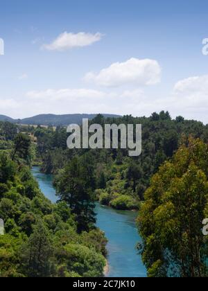 Waikato River Landscape From A Taupo Lookout Stock Photo - Alamy