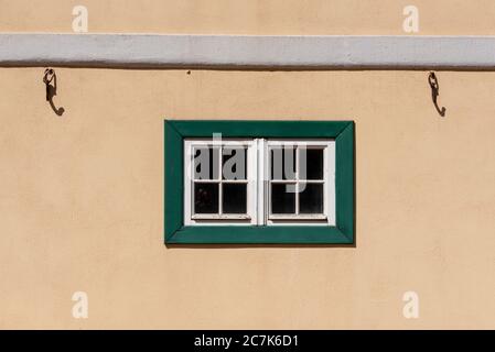 Horse stable windows Stock Photo - Alamy