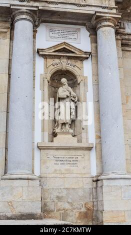 Isaiah Statue at Sanctuary of Bom Jesus do Monte Church Facade - Braga ...