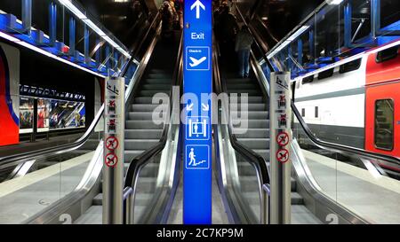 Subway station, Zurich, Switzerland Stock Photo - Alamy