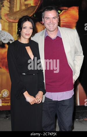 Latifa Ouaou and Chris Miller Puss In Boots - UK film premiere held at ...
