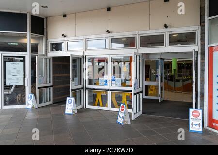 13 July 2020. St Giles Shopping Centre, High Street, Elgin, Moray ...