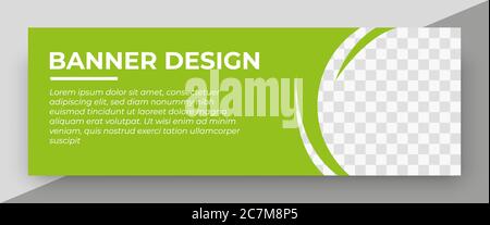 abstract banner design . green web banner template . ad banner design ...
