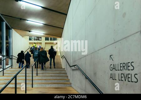 Stairs in Tate Modern Museum Stock Photo - Alamy