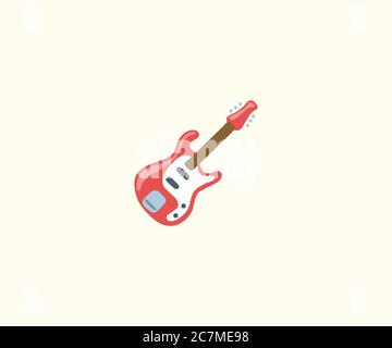 Guitar vector icon isolated on transparent background, Guitar ...