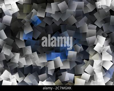 Rounding frame grey and blue block art texture raster image digital ...