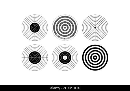 Blank template for sport target shooting competition. Shooting range ...