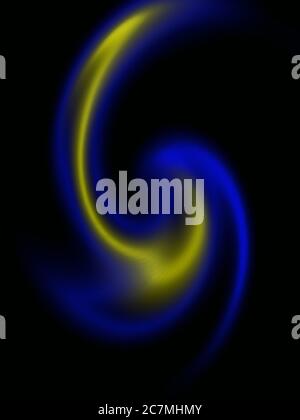 Rounding frame blue and yellow art texture raster image digital ...
