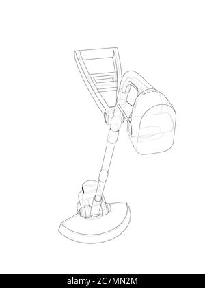 Outline trimmer grass cutter Stock Photo - Alamy