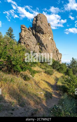 Iller Creek Conservation Area, Rocks of Sharon, Spokane, WA Stock Photo ...