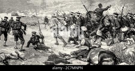 The battle of Pyongyang, First Sino-Japanese War, 1894 - 1895, between ...