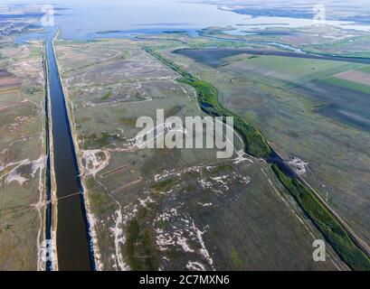 Aerial view on Sarata River Stock Photo - Alamy