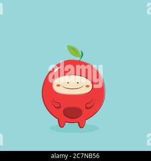 Red apple cartoon character Stock Vector Image & Art - Alamy