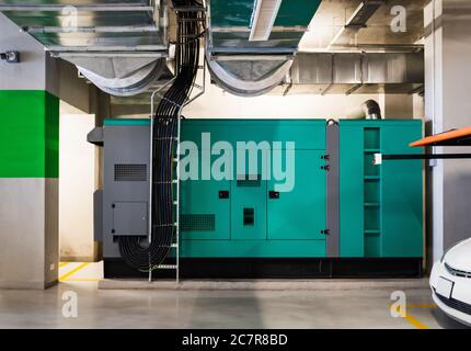 Industrial mobile diesel generator. Backup generator, trailer ...