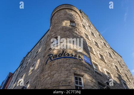 The Radisson Blu Hotel, part of the historical area of Bryggen, the old ...
