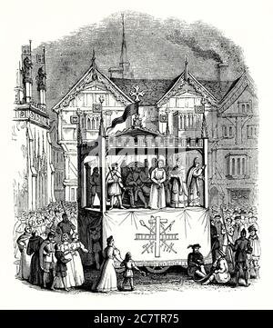 THEATRE - Mystery plays in the Middle Ages Villagers perform in a play ...