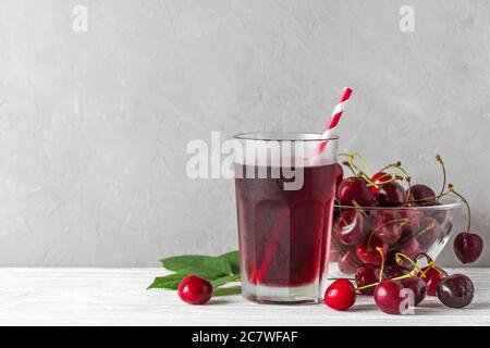 Fresh summer berries. Cherry. With space for your text Stock Photo - Alamy