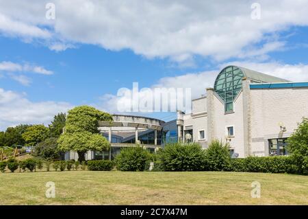 England Surrey Woking Pool in the Park swimming exterior with passing ...