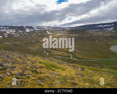 Latrar in Adalvik bay, on the Hornstrandir Peninsula on the ...